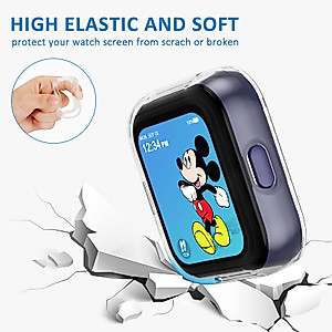 Valband 4 Packs Screen Protector Compatible with SyncUp Watch, Ultra Slim Soft Full Cover Case for SyncUp Kids Watch