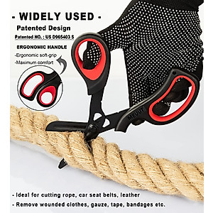 MEUUT 2 Pack Trauma Shears Patented Bandage Scissors - Medical Supplies with 8 inch Heavy Duty Medical Scissors for EMT Workers Nurses