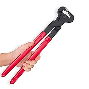 AZUNYYDS Hoof Nipper 14" Horse Hoof Trimmers with Rubber Grip for Goats Sheep Pigs Cattle Horses Heavy Duty Farrier Nippers