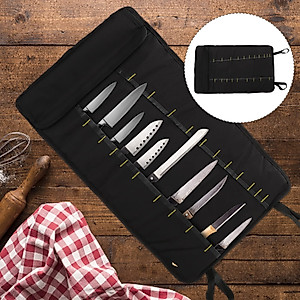 SHERCHPRY Cutlery Holder Chef Set chef bag roll bag 22 slots case cutlery carrier cooking tool holders for gifts culinary kitchen bag knives cleaver Utensil Set Cutlery Storage