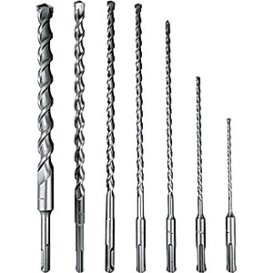Makita 7 Piece - SDS-Plus Complete Drill Bit Set for SDS+ Rotary Hammers - Deep HD Drilling Into Concrete & Masonry