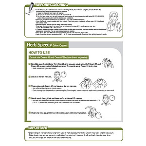 DONGSUNG Herb Speedy Color Cream (Natural Black, 1 Pack), PPD-Free Ammonia-Free Vegan Hair Dye with Sun Protection, Odorless, Gentle for Sensitive Scalp, No Eye or Scalp Irritation