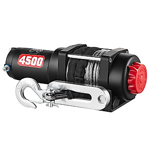 ZEAK 4500 lb Winch Kit, 12V 45 Feet Synthetic Rope, with Wireless Remote Bracket, for UTV Off Roading