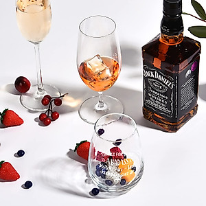 Futtumy Sister Gifts for Sister-in-Law, Thanks for Being A Sister-in-Law Stemless Wine Glass, Funny Mother’s Day Gift Birthday Gift Christmas Gift Thank You Gift from Soul Sister Sister-in-Law, 15oz