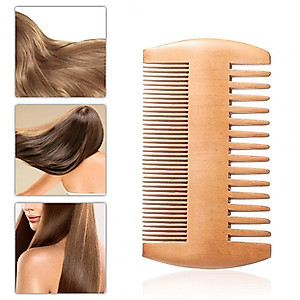 Natural Wood Hair Brush Hair Comb For Men Beard Care Anti-Static Wooden Comb Brushing Hair Care Tools