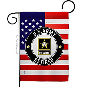 US MILITARY United State Army Garden Flag Armed Forces Rangers American Military Veteran Retire House Decoration Banner Small Yard Gift Double-Sided, Made in USA