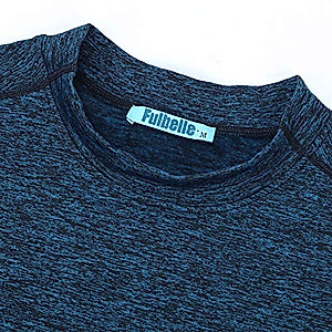 Fulbelle Thermal Fleece Long Sleeve Workout Shirts Women,Thumbhole Fall Fashion Winter Outdoor Running Casual Blouses Exercise Sweatshirts Athletic Performance Sweater Pullover Dark Blue Small