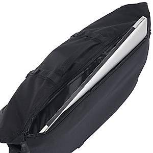 Carhartt Unisex-Adult Cargo Series Hook-N-Haul Messenger Bag, Black, Large