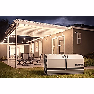Champion Power Equipment 100177 8.5-kW Home Standby Generator with 50-Amp Outdoor-Rated Automatic Transfer Switch