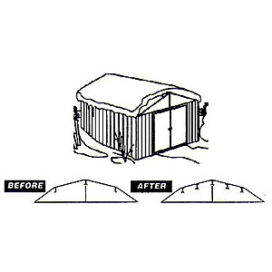 Arrow 10610 Roof Strengthening Kit for Shed Roofs, 10 by 6-Feet/10 by 8-Feet/10 by 9-Feet/10 by 10-Feet