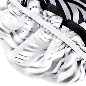 HOMESJUN Shower Cap, 3 Packs Waterproof Reusable Bath Caps for Women Hair, Double Layers Elastic Shower Hat Hair Protection