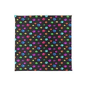 xigua Memory Cushion Foam Comfortable Seat Cushion Breathable Non-Slip Chair Cushion Pad for Office Sofa Chair Car Seat, Colorful Dog Paw Print