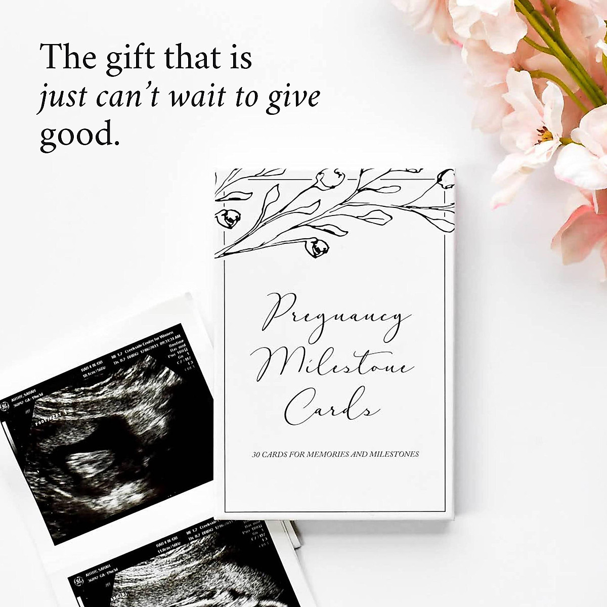 Baby Milestone Cards (19+11) - Weekly Baby Milestone Signs w/Hello World Newborn Sign, Pregnancy Announcement Sign - Giftable Baby Milestones Props