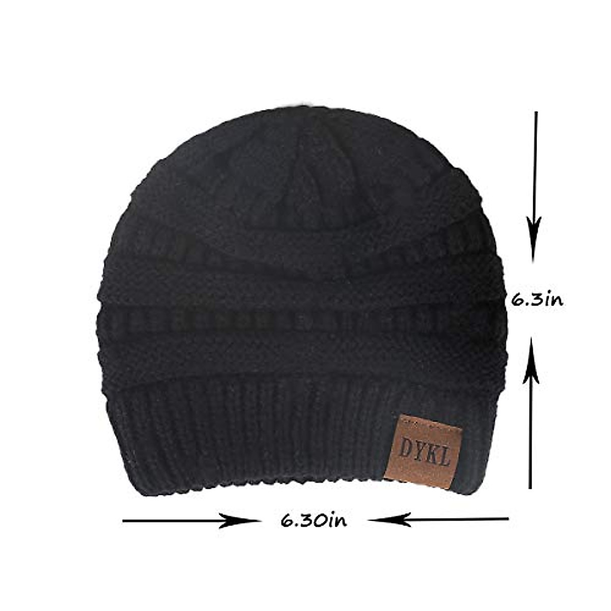 DYKL Packs Kids Baby Winter Warm Knit Hats for Boys Girls Soft Infant Baby Toddler Beanies for Boys Girls