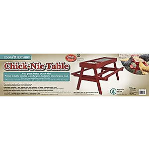 Coops & Feathers Chick-Nic Table (Barn Red)