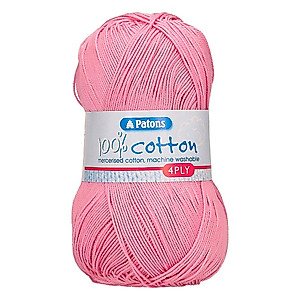 Patons Cotton 4ply Knitting Yarn, One Size, Candy