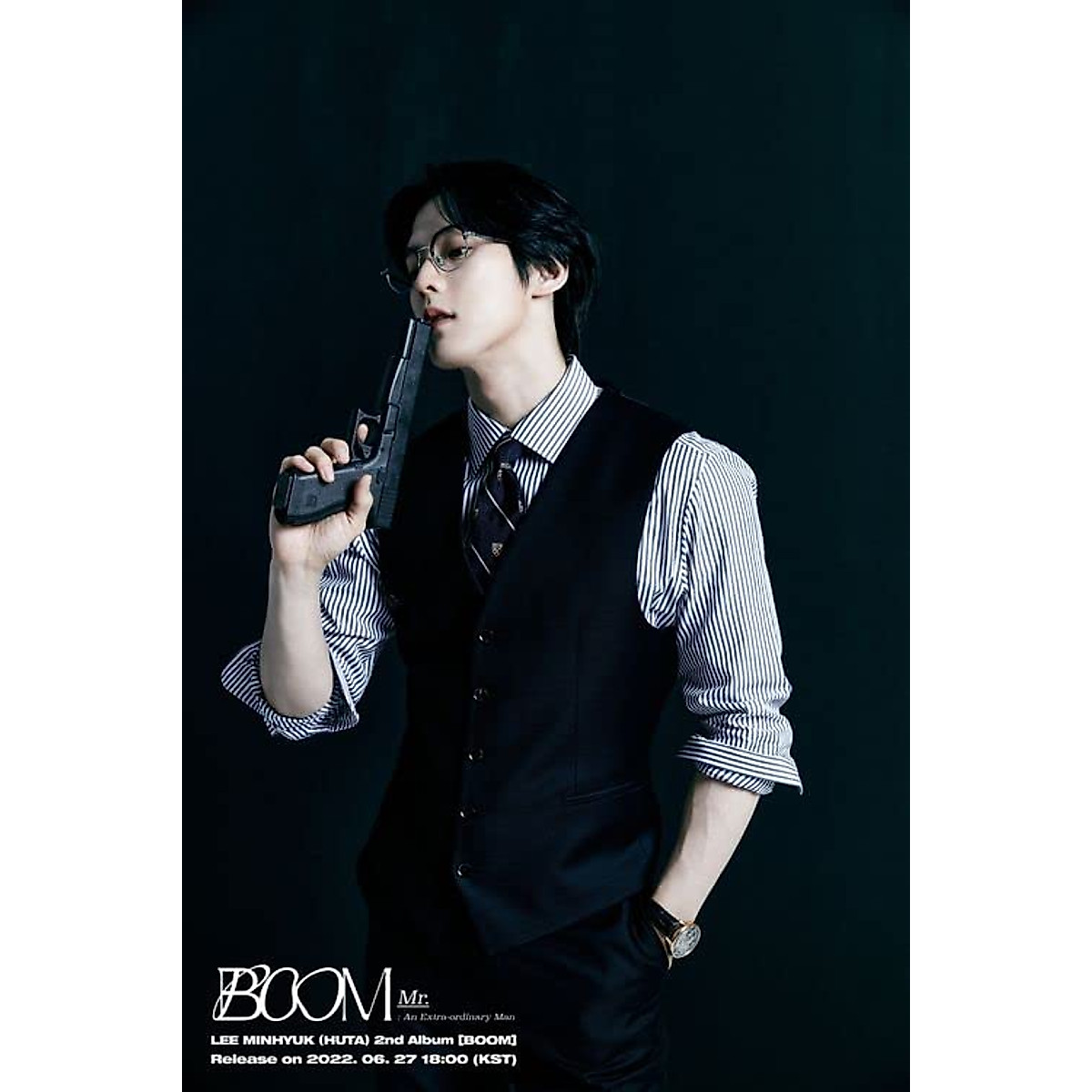 DREAMUS BTOB Lee Minhyuk HUTA Boom 2nd Album Jewel Version CD+Booklet+Lyric Paper+1p PhotoCard+Tracking Sealed