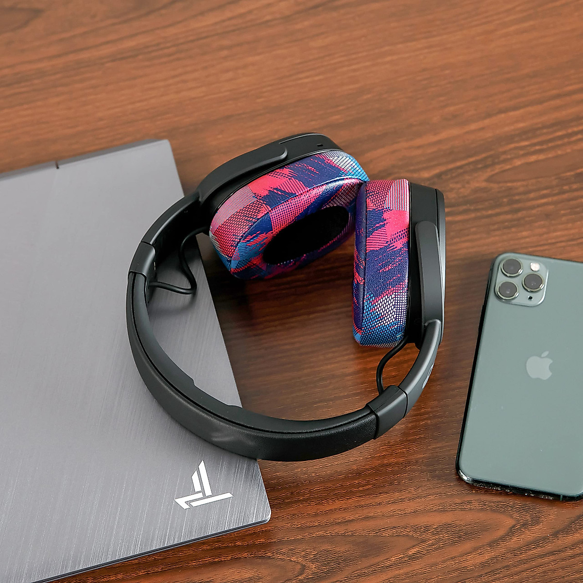 WC Wicked Cushions Extra Thick Earpads for Skullcandy Crusher/Evo/Hesh 3 Headphones & More | Improved Durability & Thickness for Improved Comfort and Noise Isolation | Purple Speed Racer