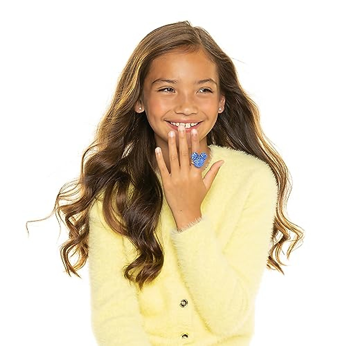 Disney ily 4EVER Dolls Disney 100 - Stitch 11.5" Tall with 13 Points of Articulation, Two Complete Mix-and-Match Outfits and Glittery Mickey Ring for You!