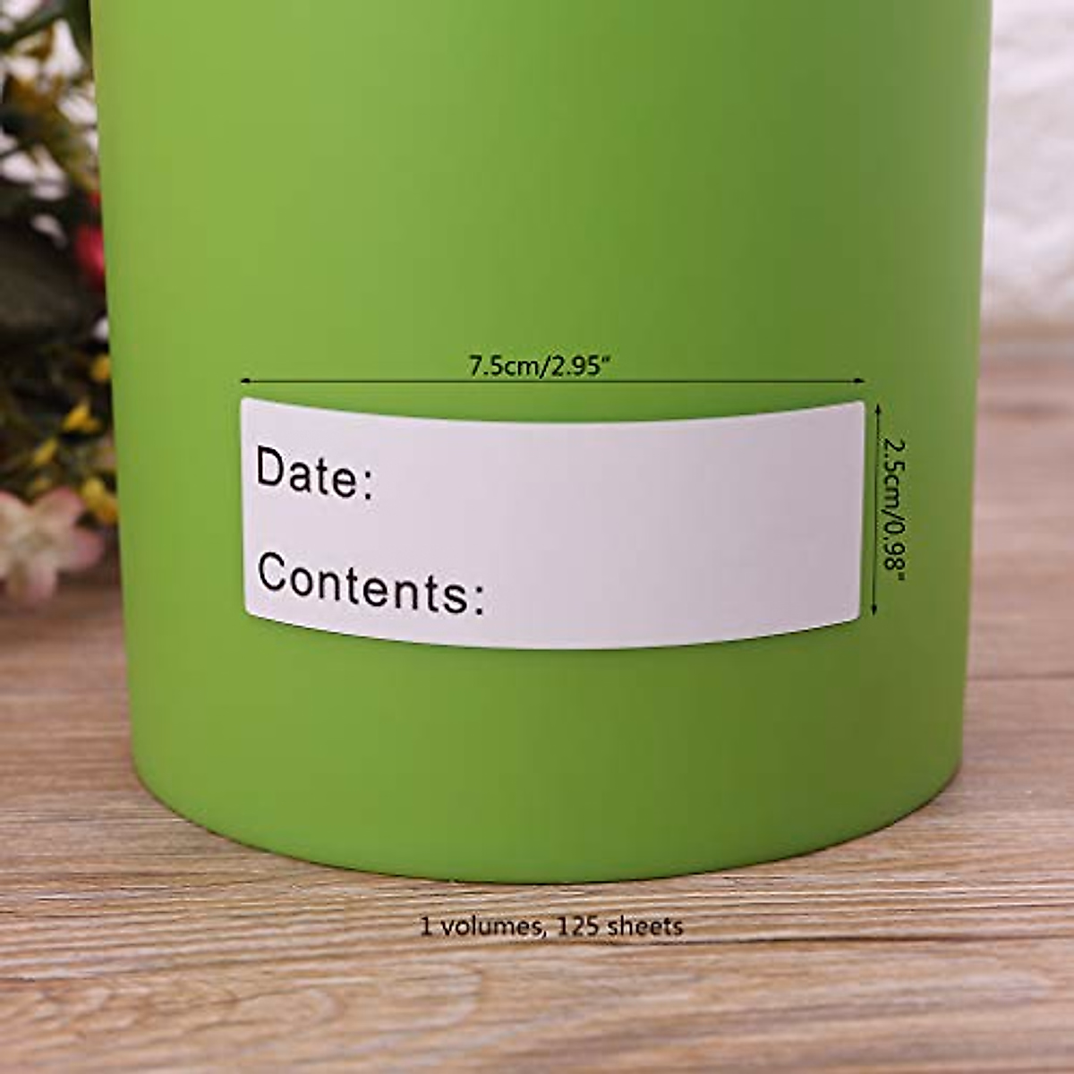 PoityA125pcs/roll Home Kitchen Food Storage Labels Refrigerator Freezer Adhesive Sticker DIY