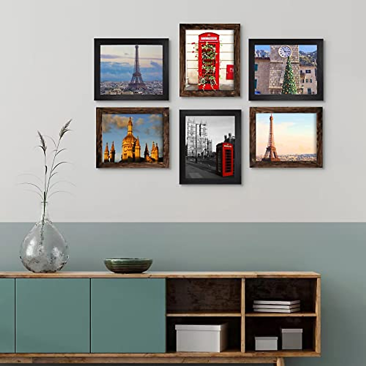 SESEAT 8x10 Picture Frame Rustic Brown, Display Pictures for Wall and Tabletop, 1 Pack