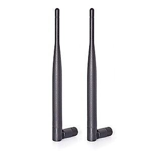 Bingfu 4G LTE Antenna Cellular 6dBi SMA Male Antenna (2-Pack) Compatible with 4G LTE Wireless CPE Router Hotspot Cellular Gateway Industrial IoT Router Trail Camera Game Camera Outdoor Security Camera