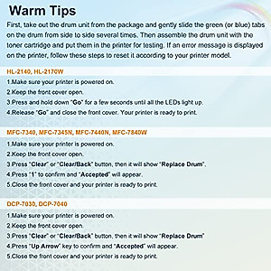 TESEN DR360 TN360 Compatible Drum and Toner Replacement for Brother DR360 TN360 (1Drum + 1Toner) Work with DCP-7030, DCP-7040, HL-2140, HL-2170W, MFC-7340, MFC-7345N, MFC-7440N, MFC-7840W Series