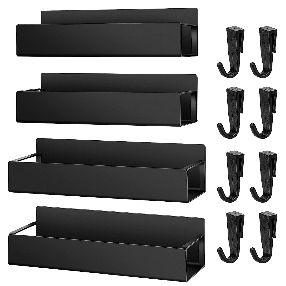 Tulbnay Magnetic Spice Rack, 4 Pack, Strong Magnetic, Metal