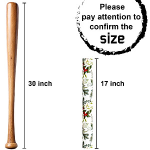 Merture Christmas Wrapping Paper Roll - 17 In X 32.8 Ft (46.5 sq.ft.ttl.) Elegant Christmas Gift Wrap with Watercolor Berry & Bloom Design for Christmas, Birthday, Valentines Day