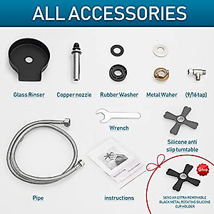 Glass Rinser for Kitchen Sink Bar Glass Washer Bottle Washer Cup Cleaner for Sink Cup Rinser Cup Washer for Sink