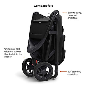 Thule Spring Stroller - Compact Baby Stroller Perfect for Everyday Use - Features 5-Point Harness, Lightweight and Compact Design, Vented Canopy, Padded Reclining Seat