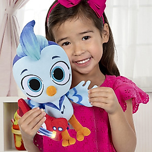 Do, Re & Mi Deluxe Feature Plush - 10-Inch ‘Mi’ The Blue Jay Plush with Lights and Sounds, with Attached Guitar - Amazon Exclusive