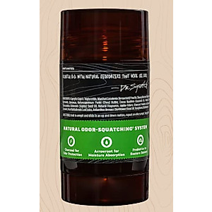 Dr. Squatch Natural Deodorant for Men – Odor-Squatching Men's Deodorant Aluminum Free - Cool Fresh Aloe 2.65 oz (1 Pack)