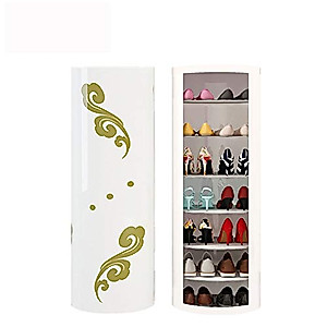 AVEO Shoe Rack 7-Tiers Shoe Rack Large 360°Rotation Shoe Rack Organizer Shoe Storage Shelf Organiser for Entryway Living Room Hallway Shoe Cabinet (Color : C, Size : Large)