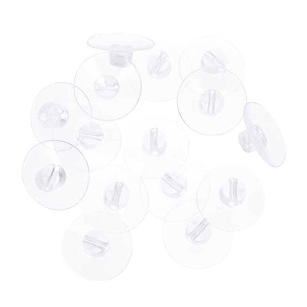 Healeved 20pcs String Open Clamp Suction Cup Desktop Stand Clear Cable Clips Cable Holders for Cords Suction Cup Cable Clips Wall Cable Organizer Mini Shower Caddy Suction Wall Cable Fixer