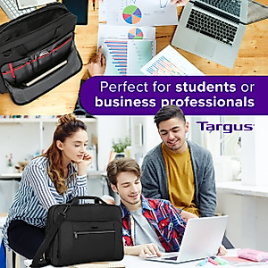 Targus Classic Commuter Laptop Bag for 15.6-inch Laptops, TSA Checkpoint-Friendly Design, Briefcase for Women/Men, Computer Bag & Laptop Case Carrying for Mac/PC/Dell/Lenovo/HP, Black (TBT936GL