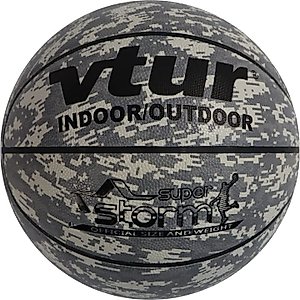 vtur Basketball 29.5" Size 7 for Men's Outdoor Indoor Basketball Official Regulation Size Made for Basketball Games (Gray)