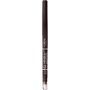 L'Oreal Paris Makeup Infallible Never Fail Original Mechanical Pencil Eyeliner with Built in Sharpener, Black Brown, 1 Count