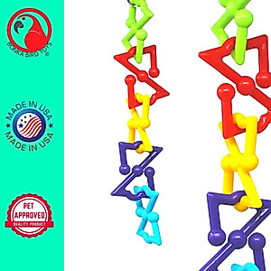 Bonka Bird Toys 3638 Z Link Small Bird Toy Conure Cockatiel Parakeet