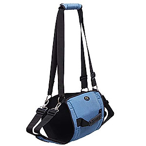 Dog Carry Sling, Emergency Backpack Pet Legs Support & Rehabilitation Dog Lift Harness for Nail Trimming, Dog Carrier for Senior Dogs Joint Injuries, Arthritis, Up and Down Stairs (XL, Blue)