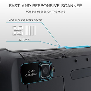 Chainway P80 RFID Scanner Android Tablet, Impinj E710 RFID Tag Reader (UHF GS1 EPC GEN2), Zebra SE4710 2D/1D/QR Code Scanner, Android 13, WiFi, GPS, NFC, Bluetooth, Heavy Duty, 8700mAh All-Day Battery