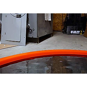 Quick Dam's Insta-Dam, Instant Flexible Indoor Flood Dam, 2in High x 4ft Long, Orange
