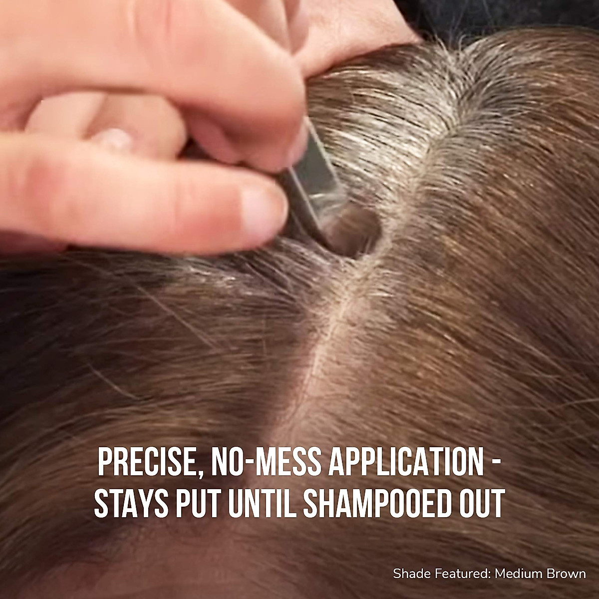 COLOR WOW Root Cover Up, Light Brown – Instant Grey Coverage and Temporary Touch-Up, Water and Sweat Resistant, No mess Award-Winning Formula