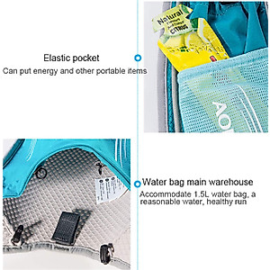 Win.Deeper 5L Lightweight Running Backpack Outdoor Sports Trail Racing Marathon Hiking Fitness Bag Hydration Vest Pack (Black + 500ML Water Bottle)