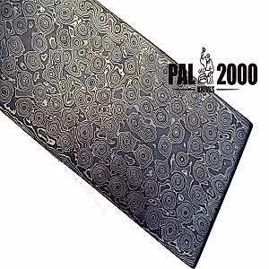 PAL 2000 KNIVES DAM-8705 Custom Handmade Damascus Steel Billets for Knife making 12 Inch Raindrop Pattern