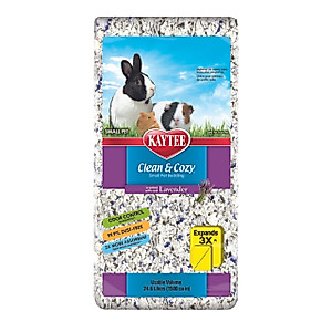 Kaytee Clean & Cozy Lavender Bedding For Pet Guinea Pigs, Rabbits, Hamsters, Gerbils, and Chinchillas, 24.6 Liters