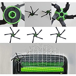 PELLYDA 6 Pack Side Brushes,Replacement Parts for IRobot Roomba S9 (9150) S9+ S9 Plus (9550) S Series Vacuum Cleaner (6 Edge-Sweeping side brushes)