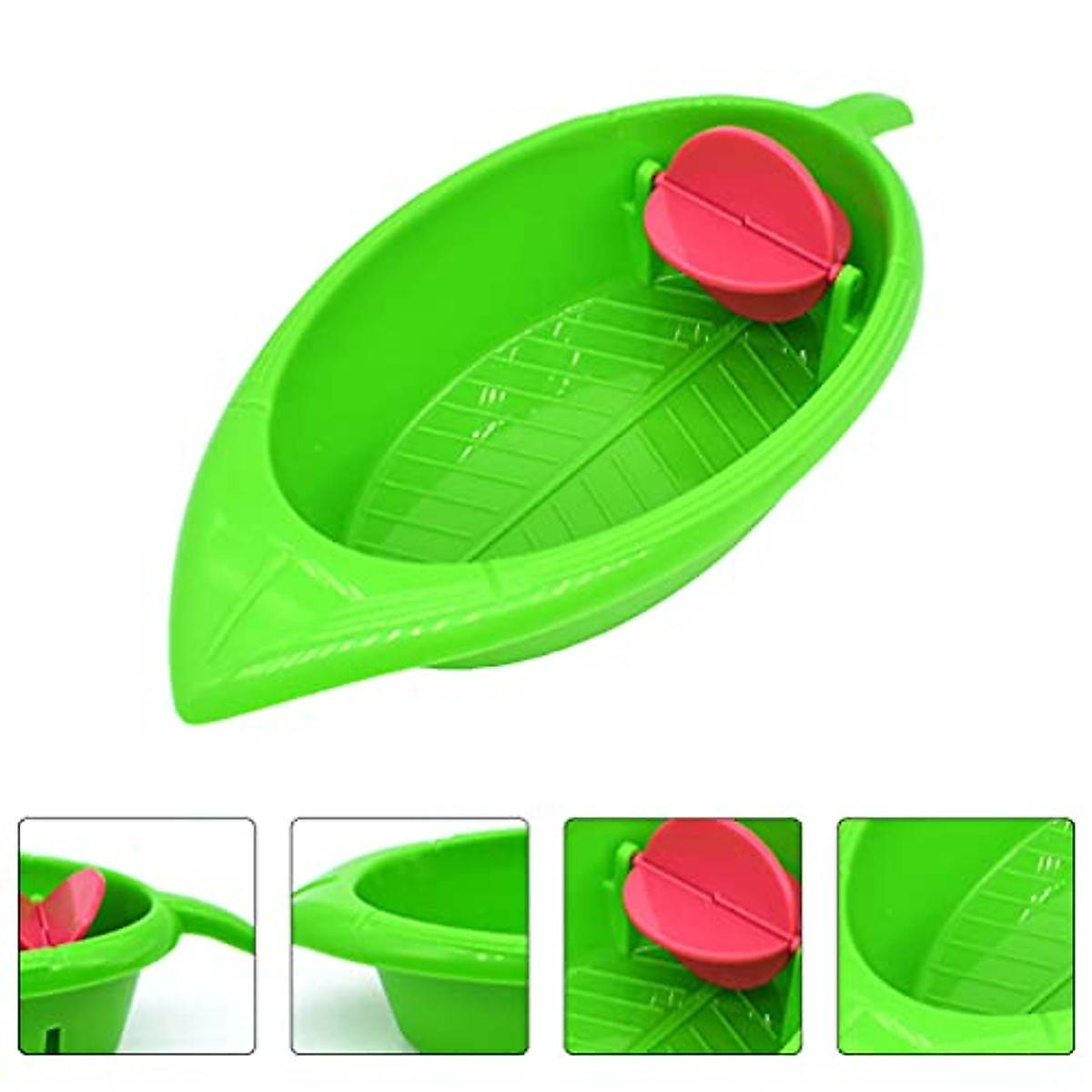 TEHAUX Bird Bath for Cage- Small Tub Bowl for Inside Cage Birdbath Shower for Parrot/Parakeets/Cockatiels/Canary/Budgerigar (Rosy, Green)