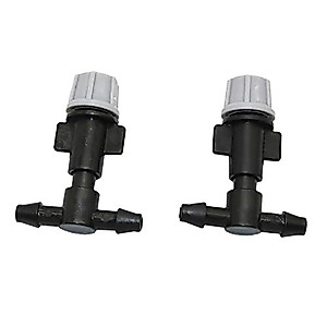 LRJSKWZC Garden Lawn Sprinkler Irrigation System 10 PCS Gray Spray Nozzle with 4 / 7mm Tee Apply Watering Sprayed On Plants Spray Radius 0.6-0.9m Sprayer Nozzle