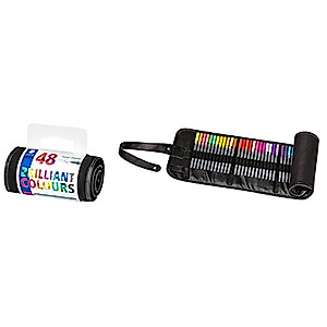STAEDTLER 334 Triplus Fineliner Superfine Point Pens, 0.3 mm, Assorted Colours, Pack of 48